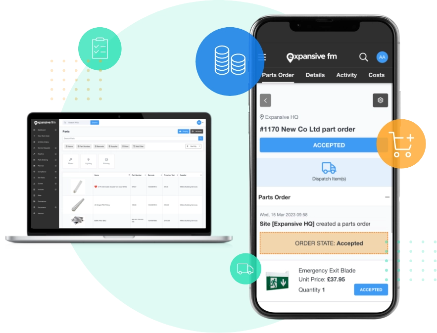 Parts Ordering via CAFM - Expansive FM